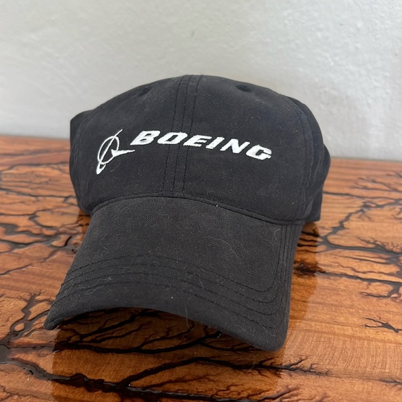 Boeing | Accessories | Boeing Logo Cap Black Adjustable Adult Hat ...